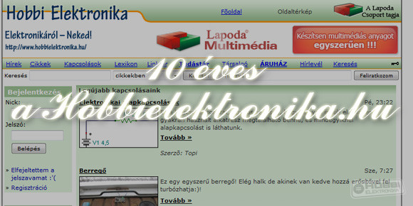 A kezdetektől napjainkig - 10 éves a Hobbielektronika.hu ...